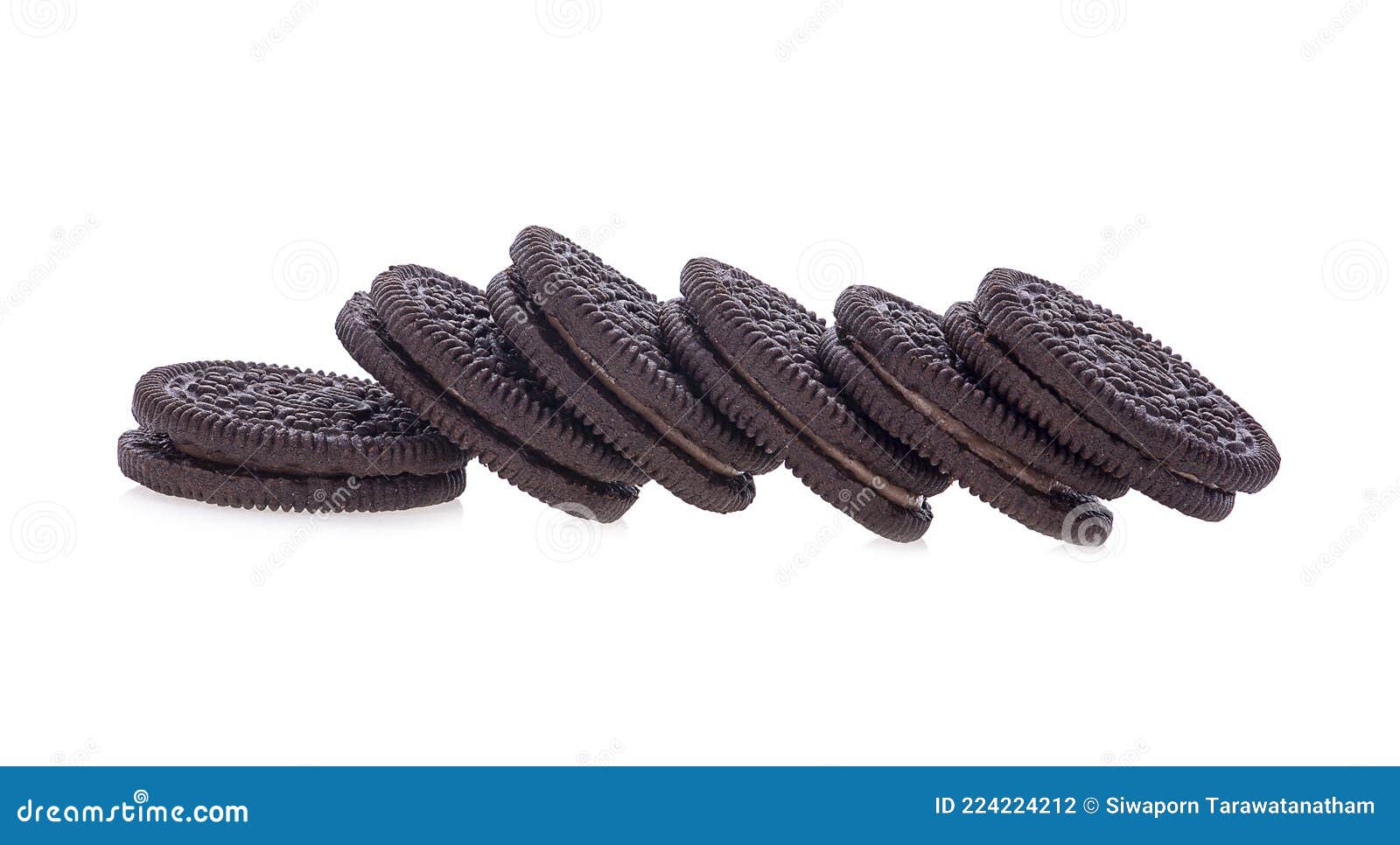 Oreo Chocolate Isolated On White Background Stock Photography ...