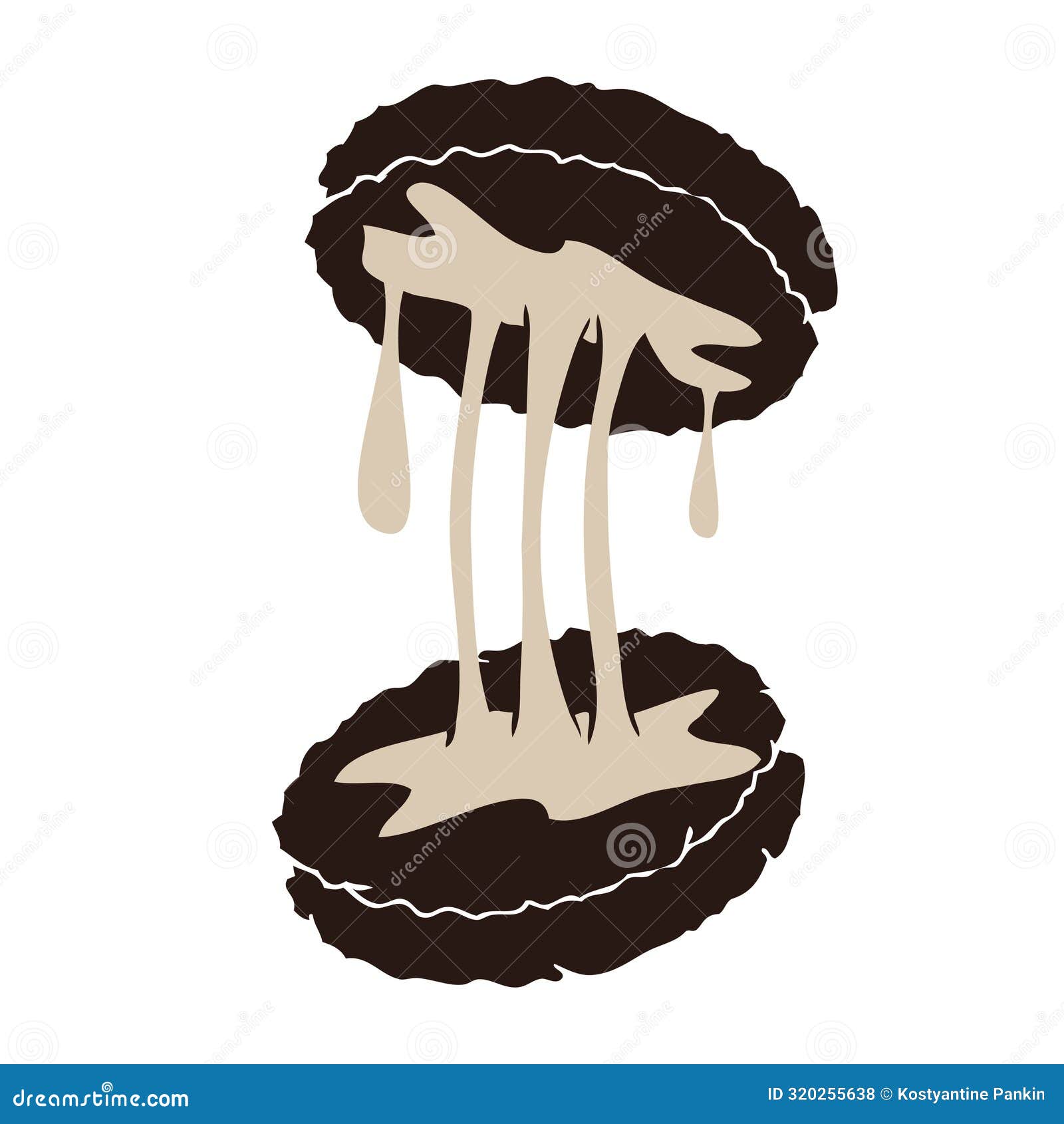Oreo Cookie Vector Illustration | CartoonDealer.com #320255638