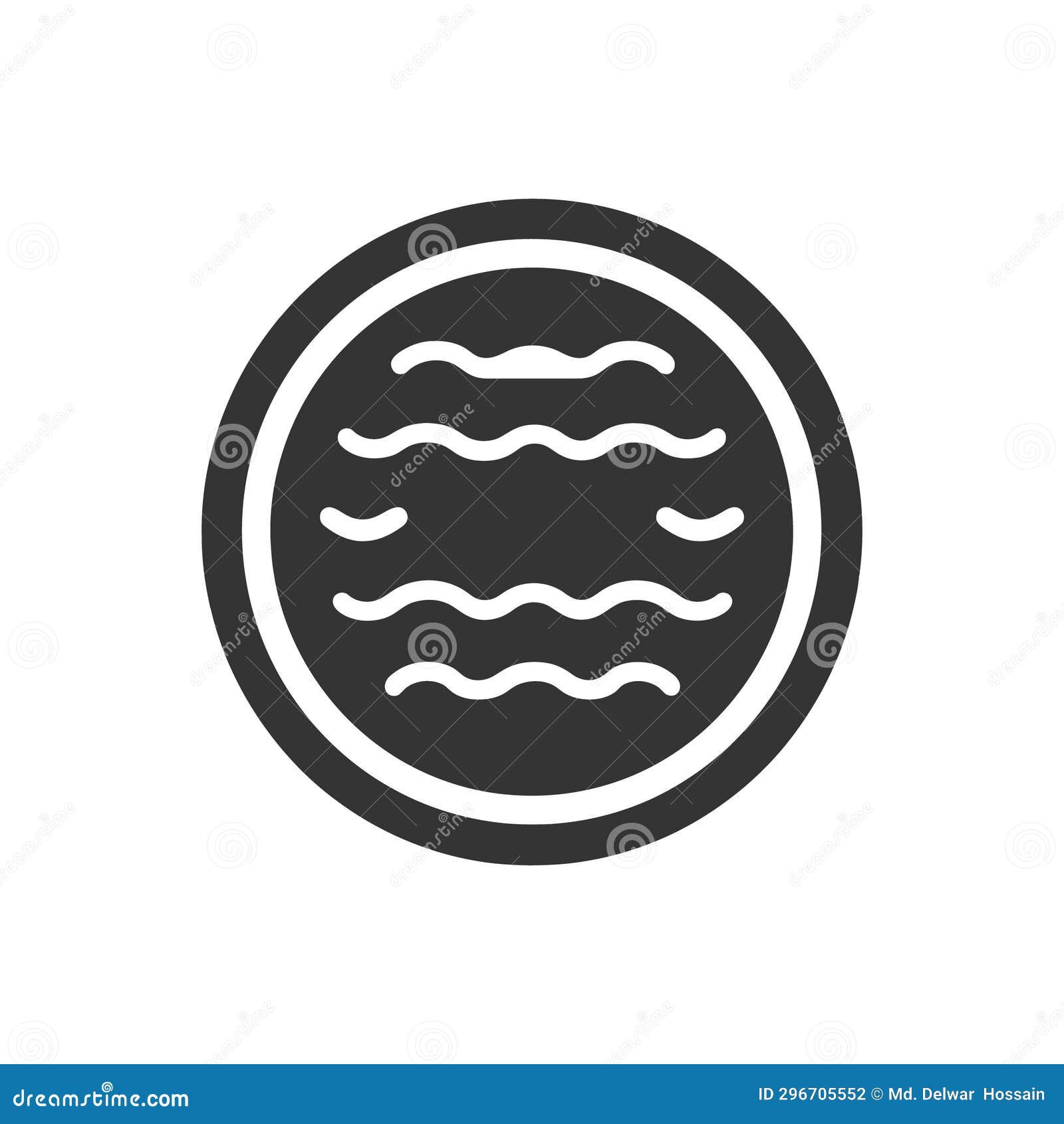 Oreo Cookie Icon stock vector. Illustration of symbol - 296705552