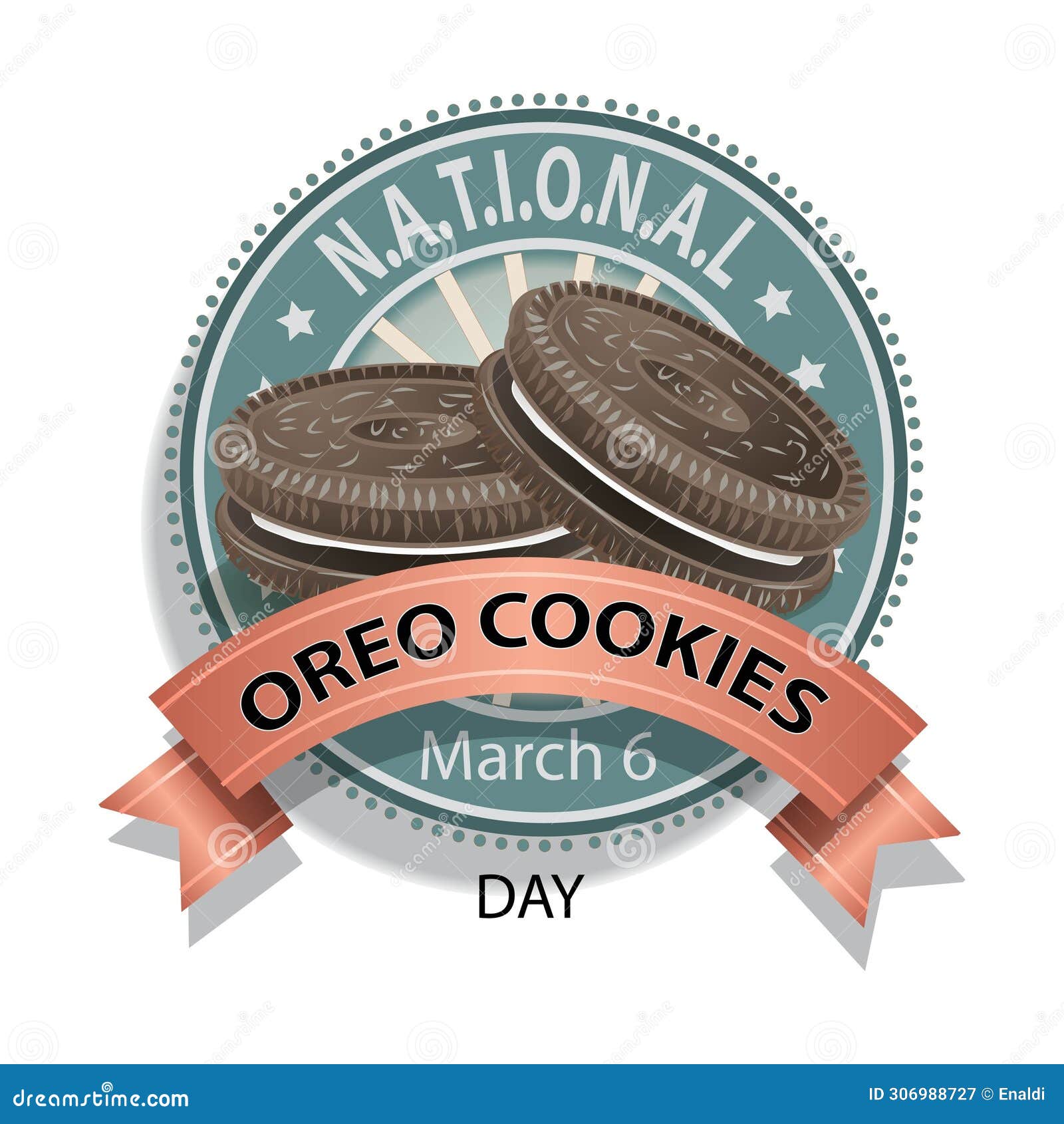 National Oreo Cookies Day Sign Vector Stock Vector - Illustration of ...