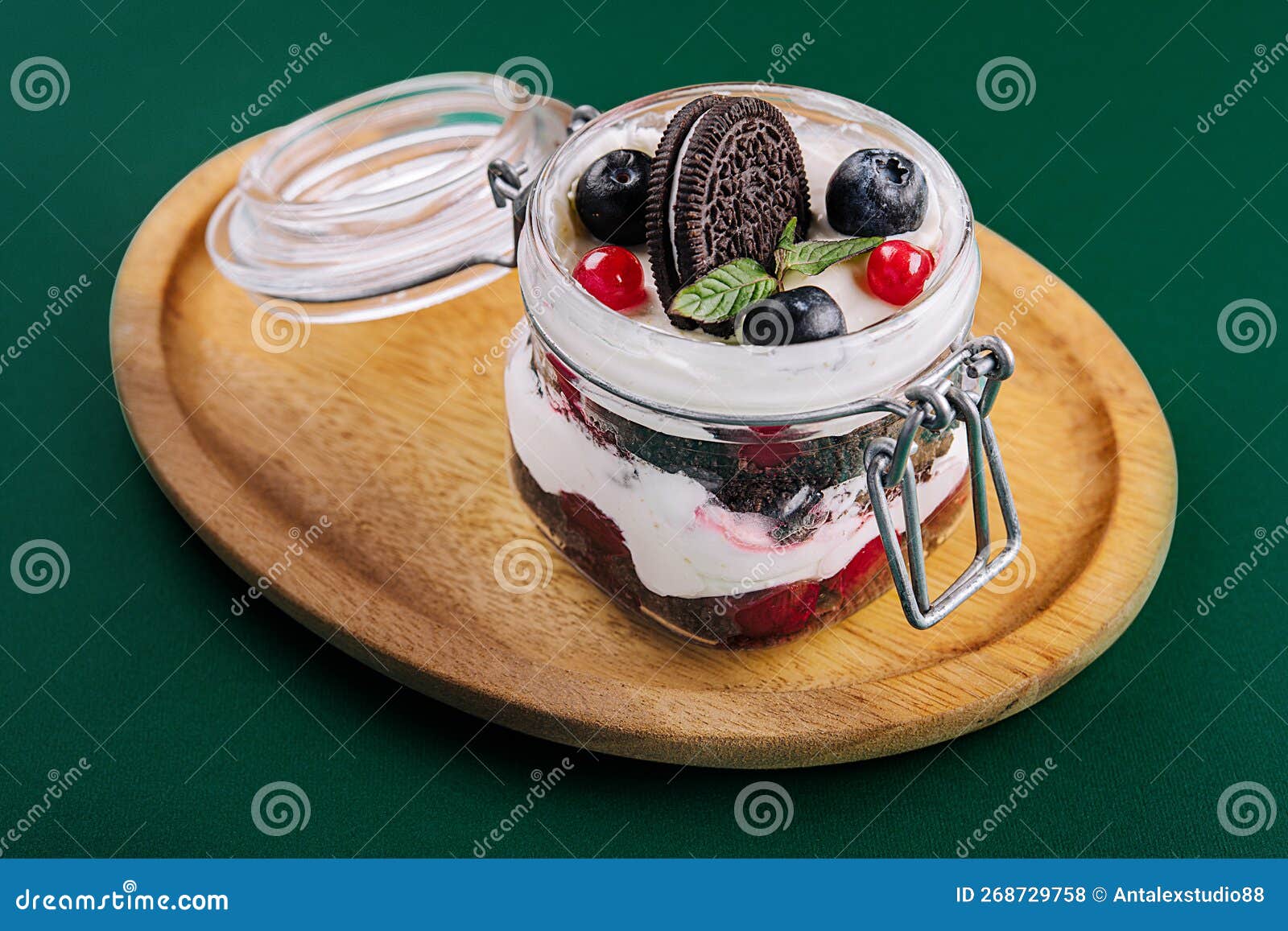 Oreo Dark Chocolate Cake with Cream Stock Photo - Image of tasty, snack ...