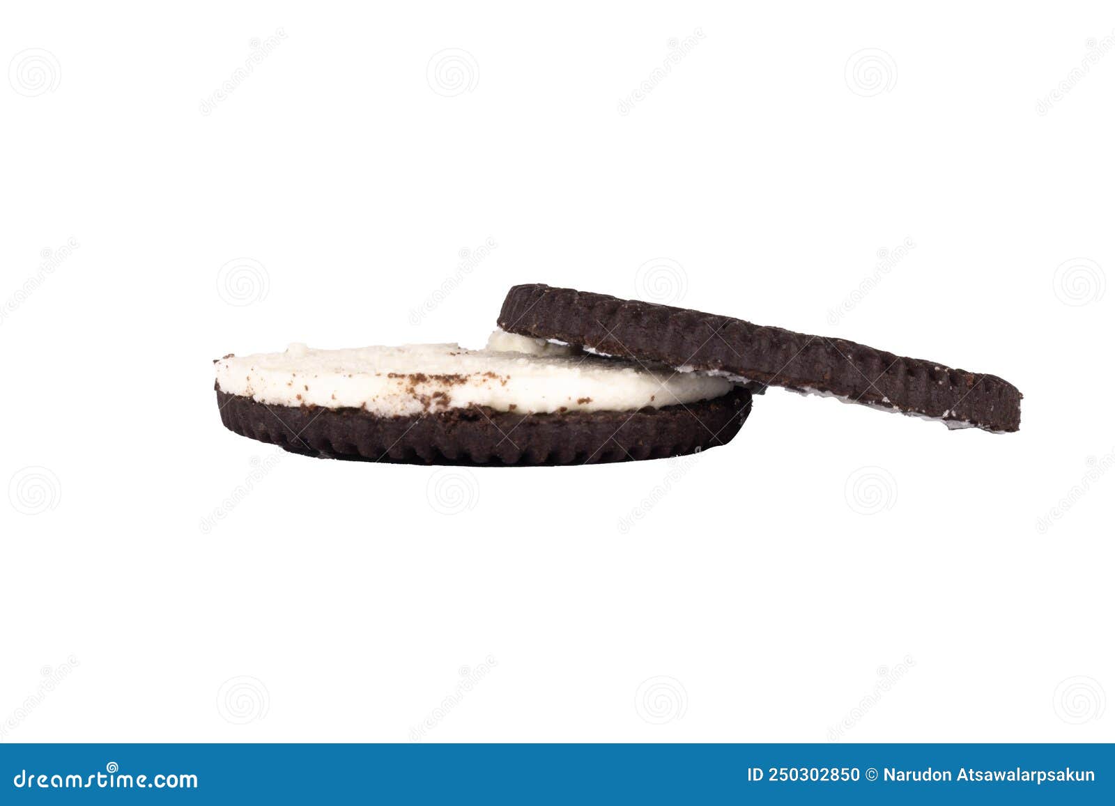 Oreo Isolated on White Background Stock Photo - Image of bakery ...