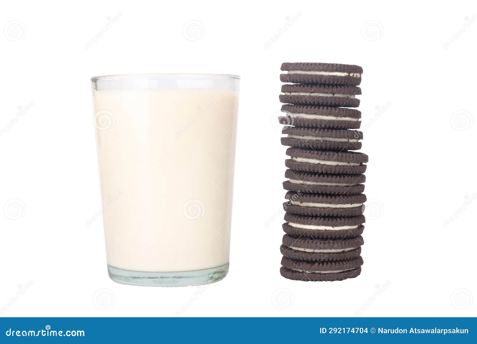 Oreo With Milk Splash With Blue Wallpaper Royalty-Free Stock ...
