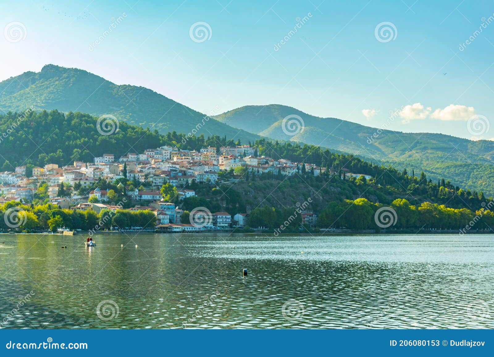 Orestiada/Kastoria Lake in Greece Stock Image - Image of orestiada ...