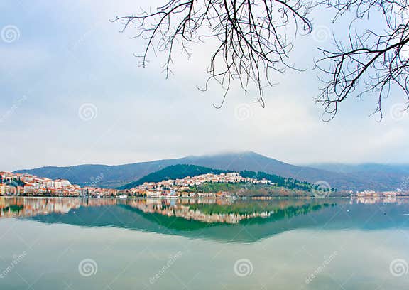 Orestiada Lake stock image. Image of landscape, background - 23621247