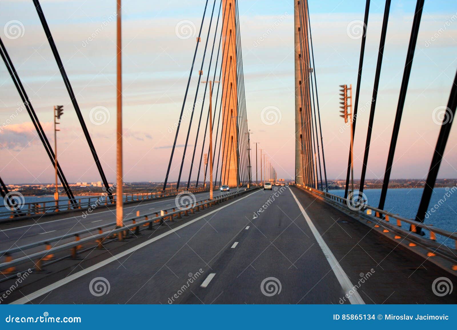 The Oresund Bridge,Malamo, Sweden Stock Photo - Image of malmo, channel ...