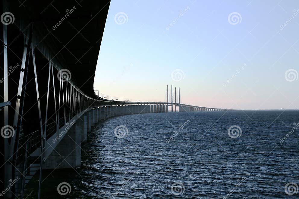 Oresunds bridge stock image. Image of beautiful, ocean - 8261027