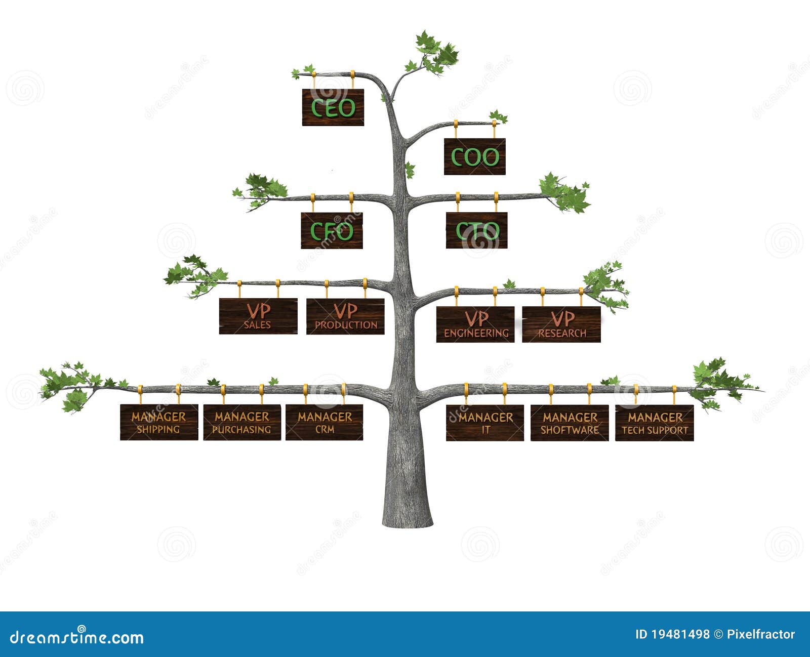 Org Chart, eco friendly stock illustration. Illustration of healthy ...
