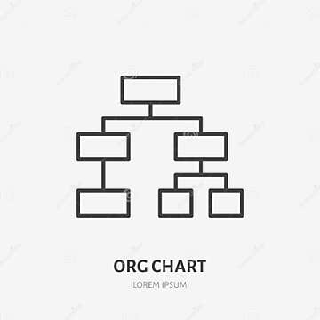 Org Chart Flat Logo, Project Management Icon. Data Visualization Vector ...