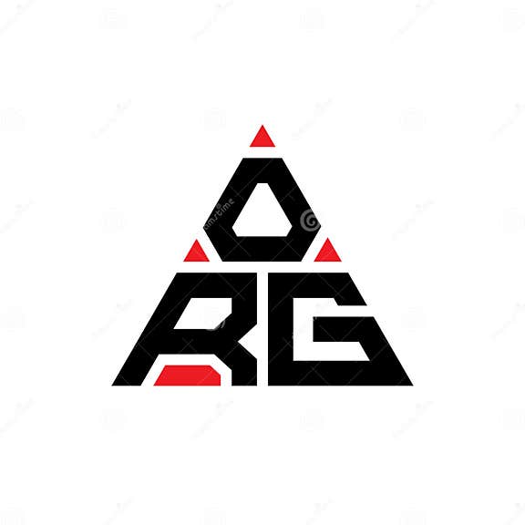 ORG Triangle Letter Logo Design with Triangle Shape. ORG Triangle Logo ...