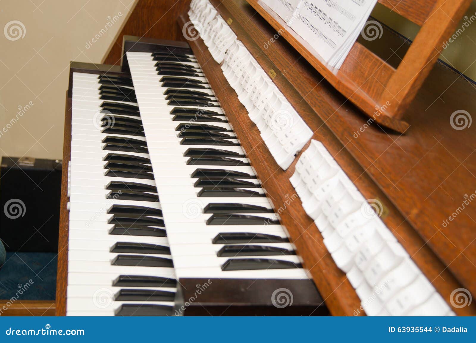 Organ keyboard stock photo. Image of jazz, church, keys - 63935544
