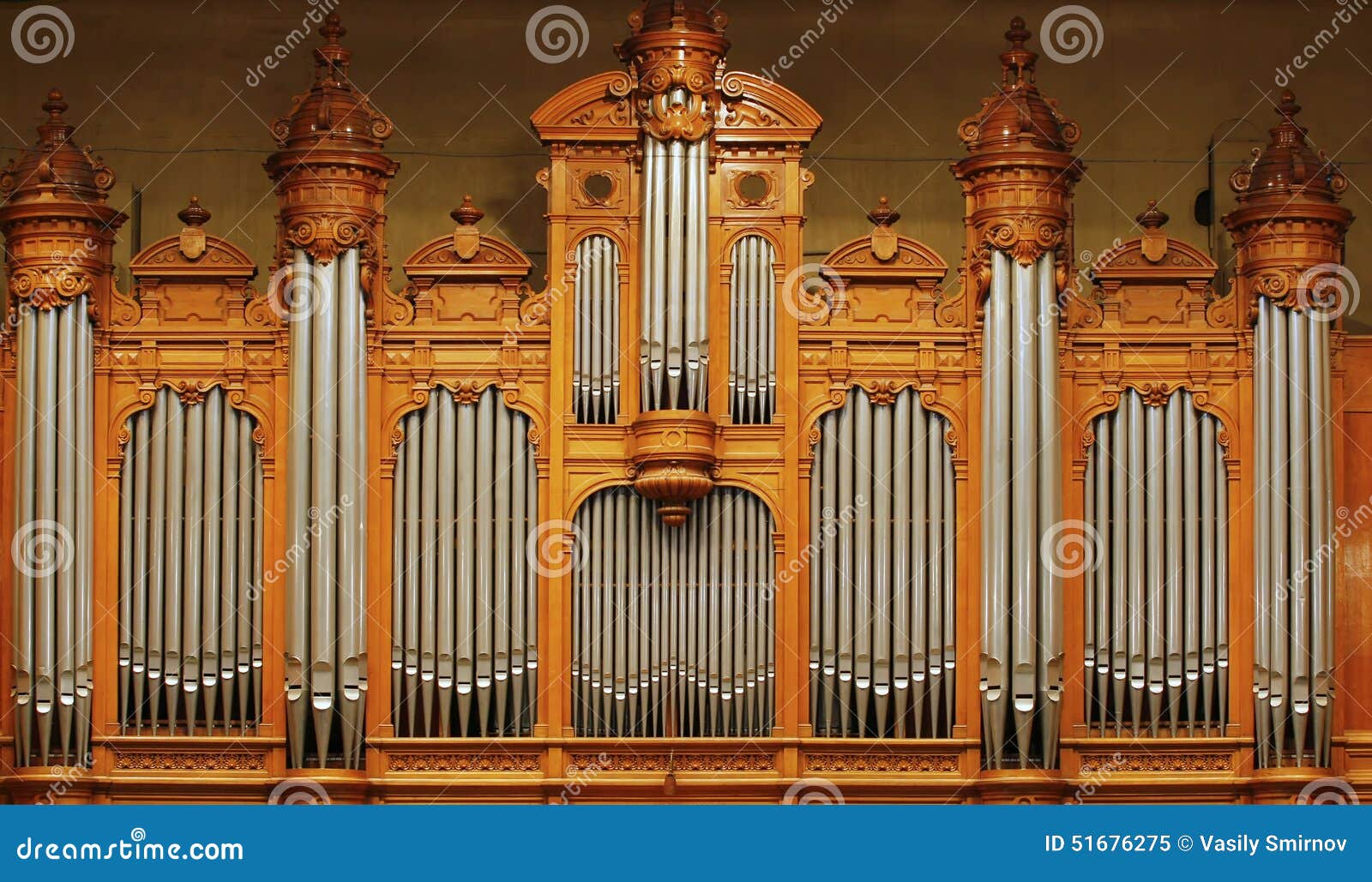 Organ stock image. Image of perspective, frame, architecture - 51676275