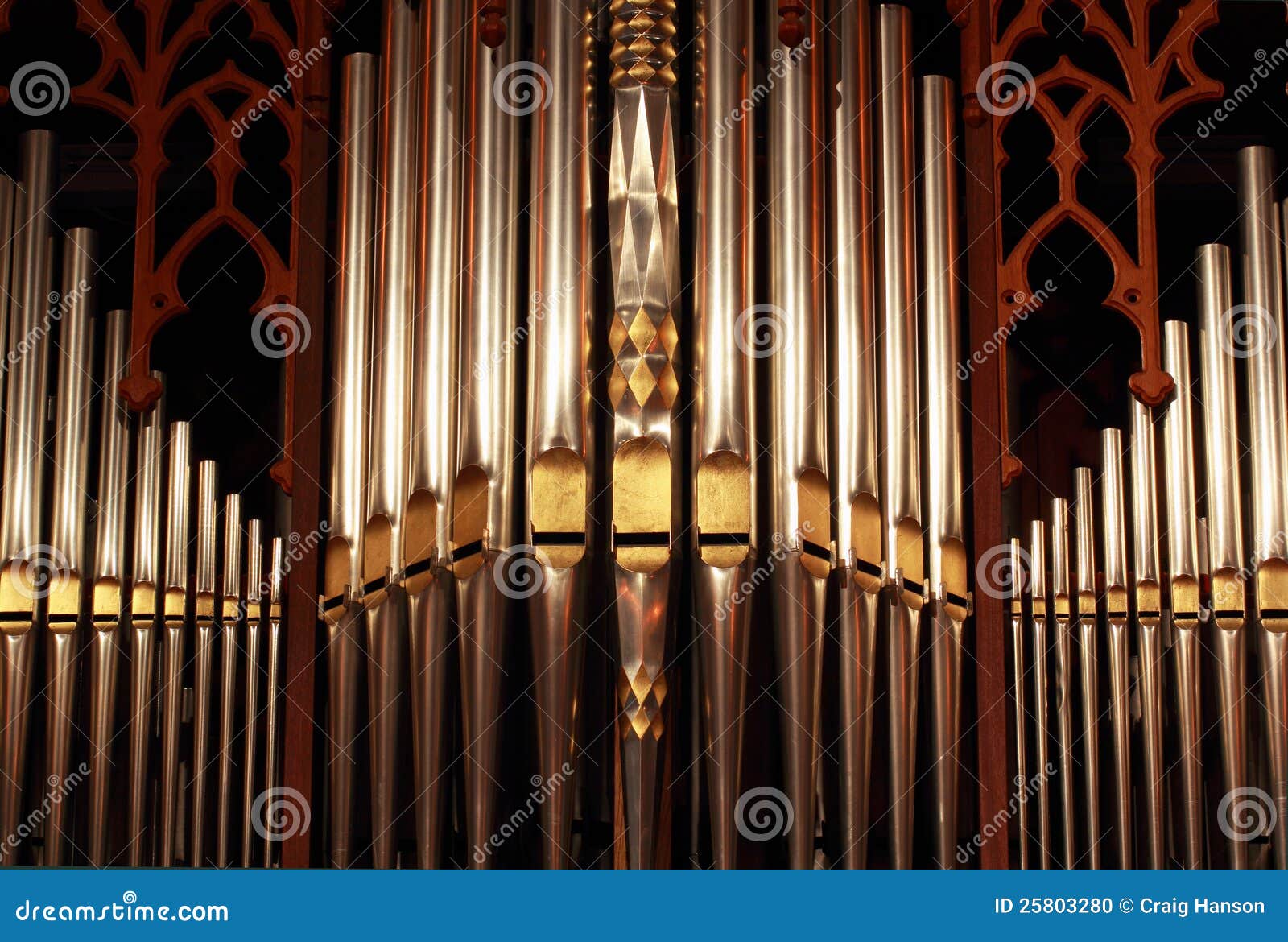 Organ Pipes stock photo. Image of prayer, instrument - 25803280