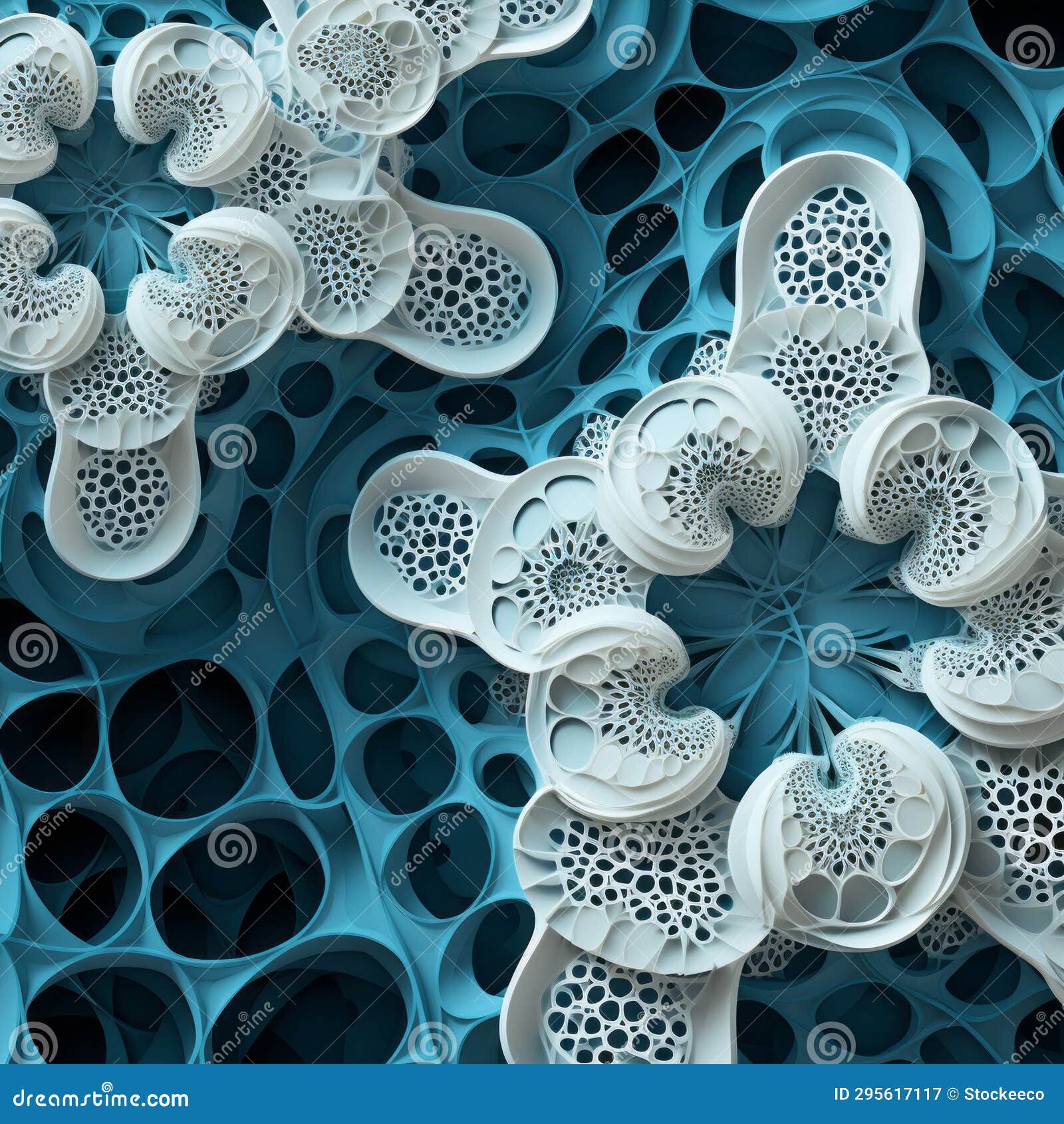 Organic 3d Pattern: Project Management Background with Lace Patterns ...