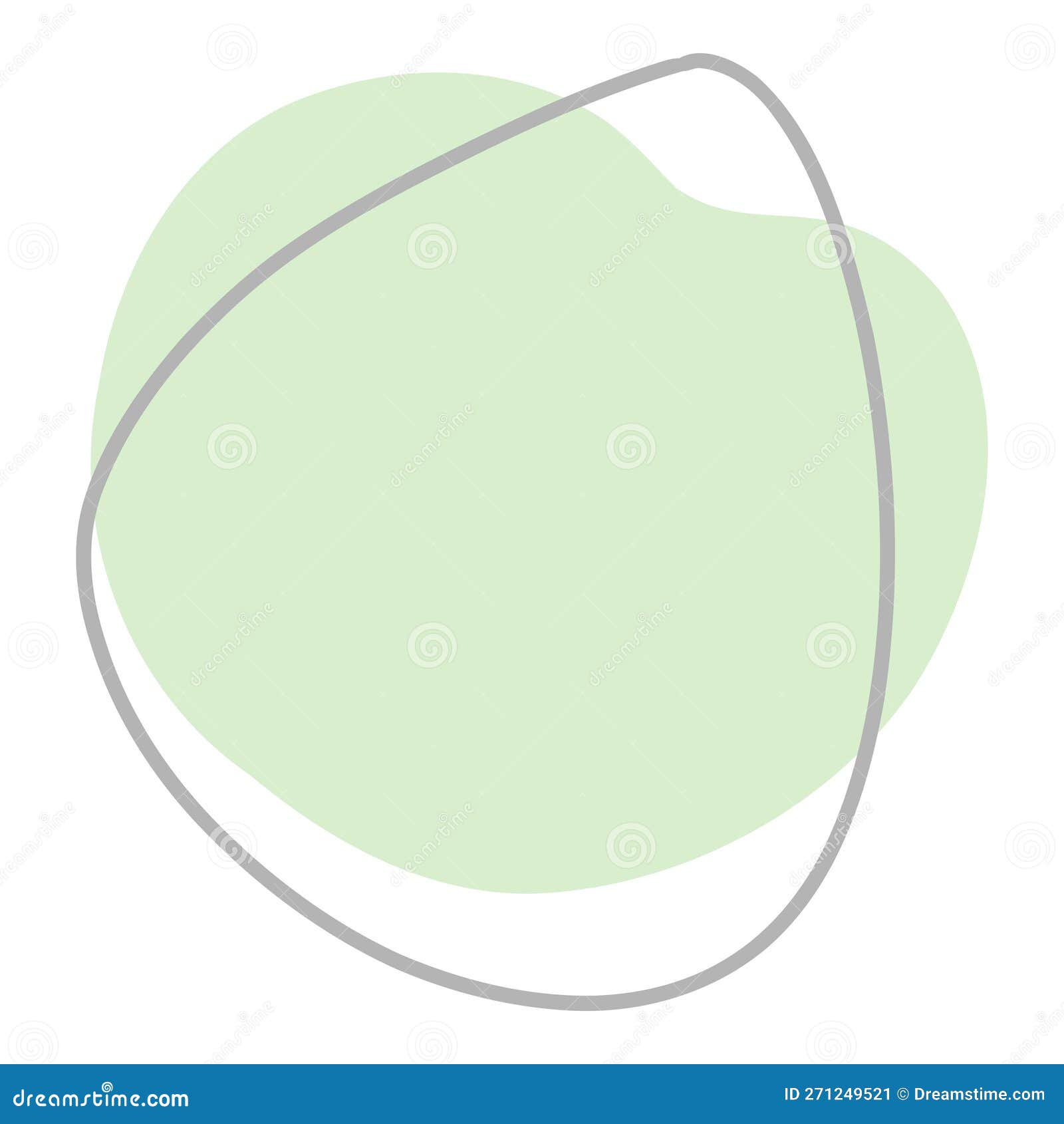 Organic Abstract Fluid Shape. Creative Liquid Blob Elements With Curvy ...