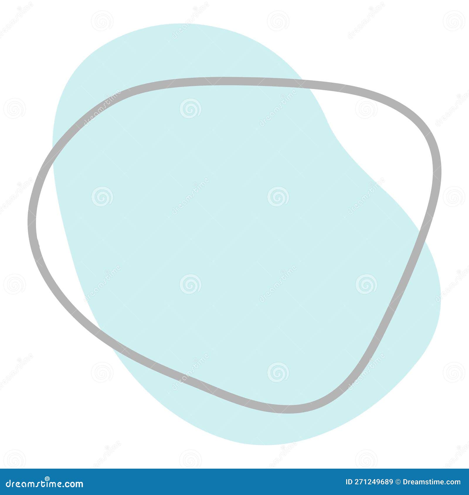 Organic Abstract Fluid Shape. Creative Liquid Blob Elements With Curvy ...