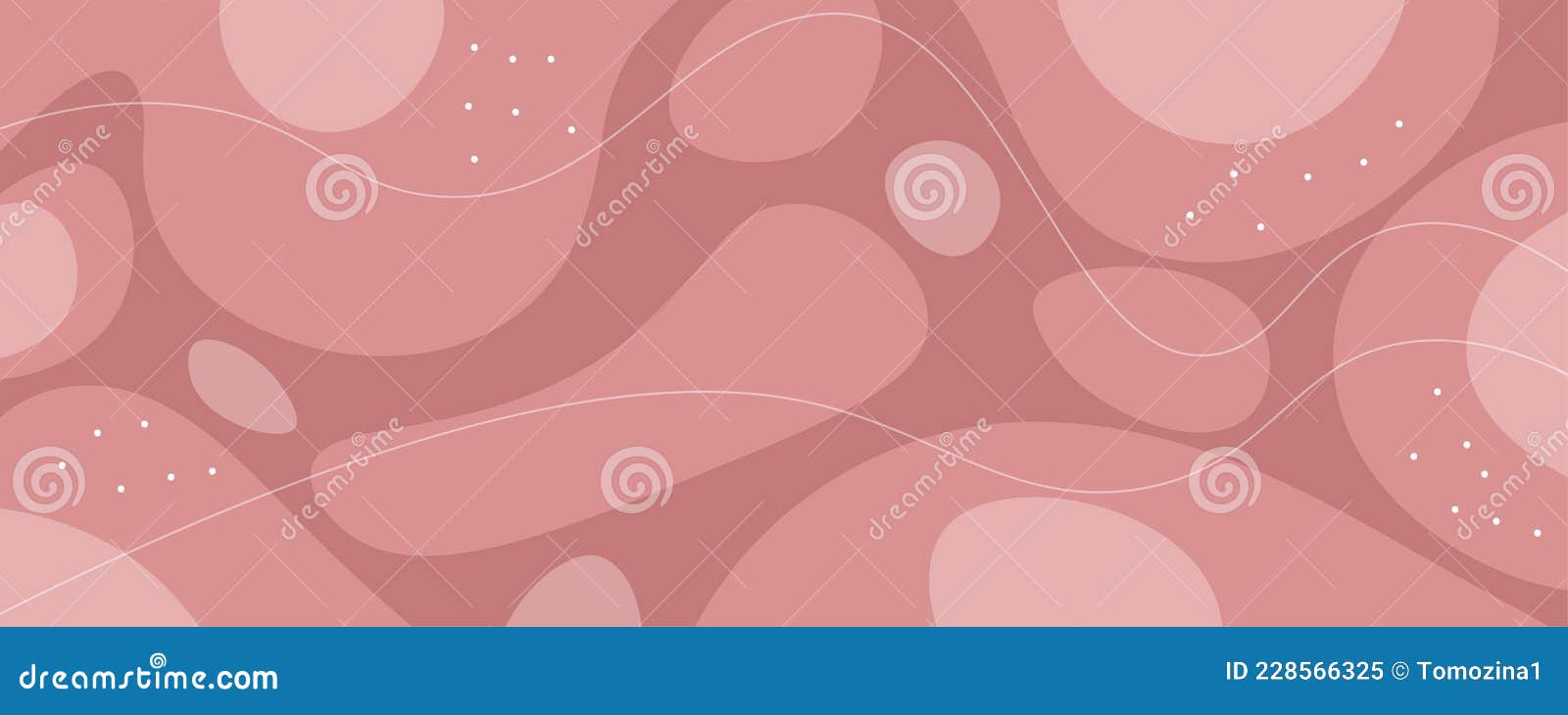 Organic Abstract Geometric Shapes. Modern Pattern with Curved Lines ...