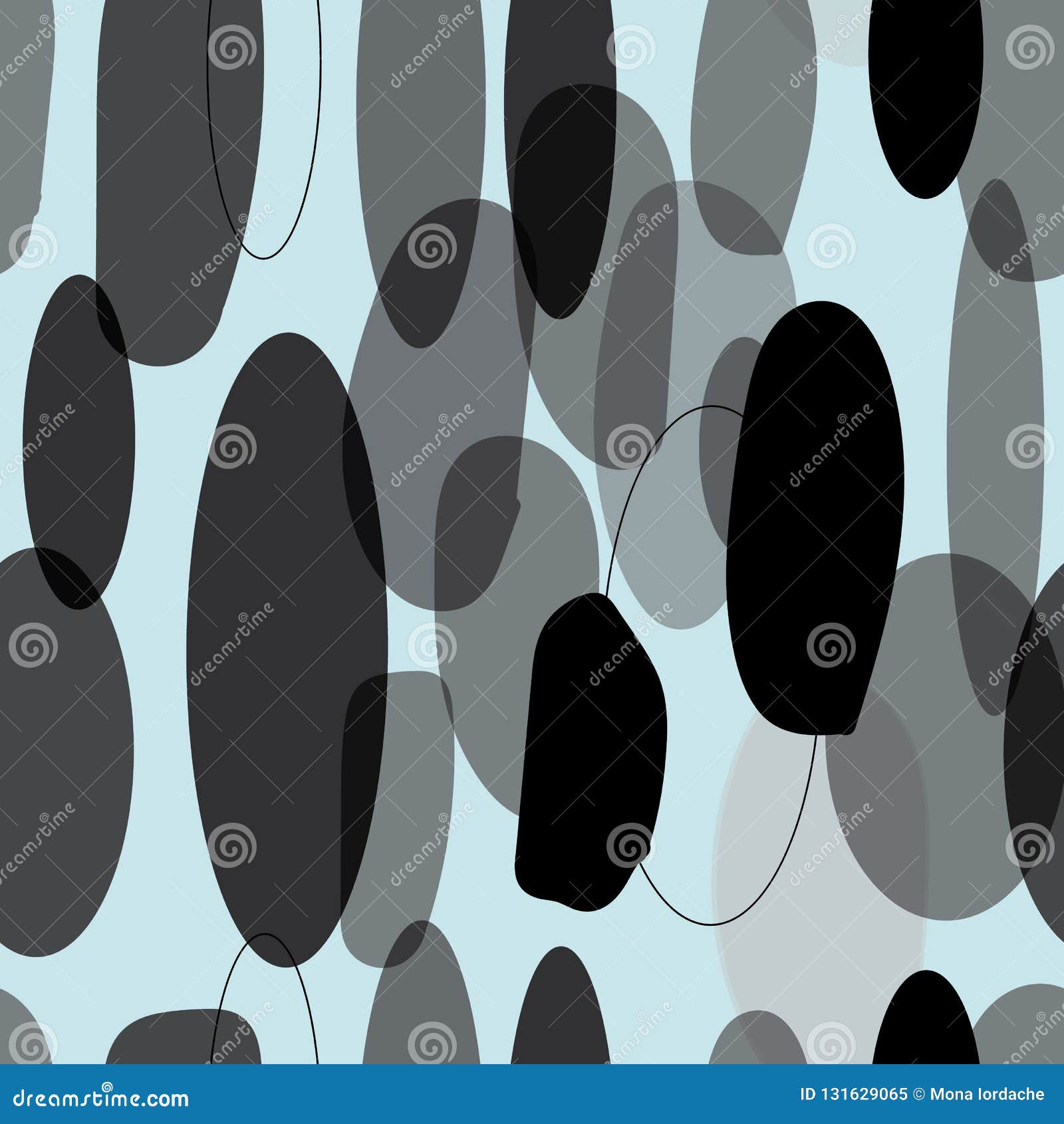 Organic Abstract Modern Red Green Teal Black Seameless Pattern Stock ...