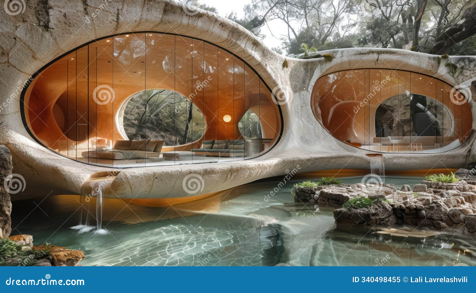 Organic Architecture, this Oasis Incorporates Flowing Lines and Natural ...