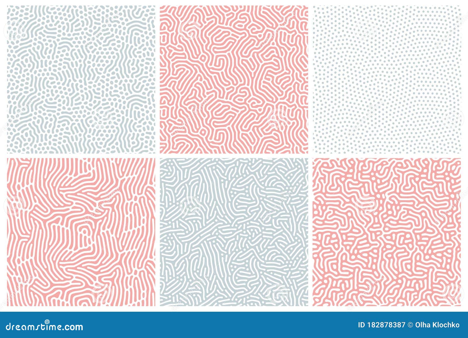 Organic Background in Bleached Red and Blue. Organic Texture with ...