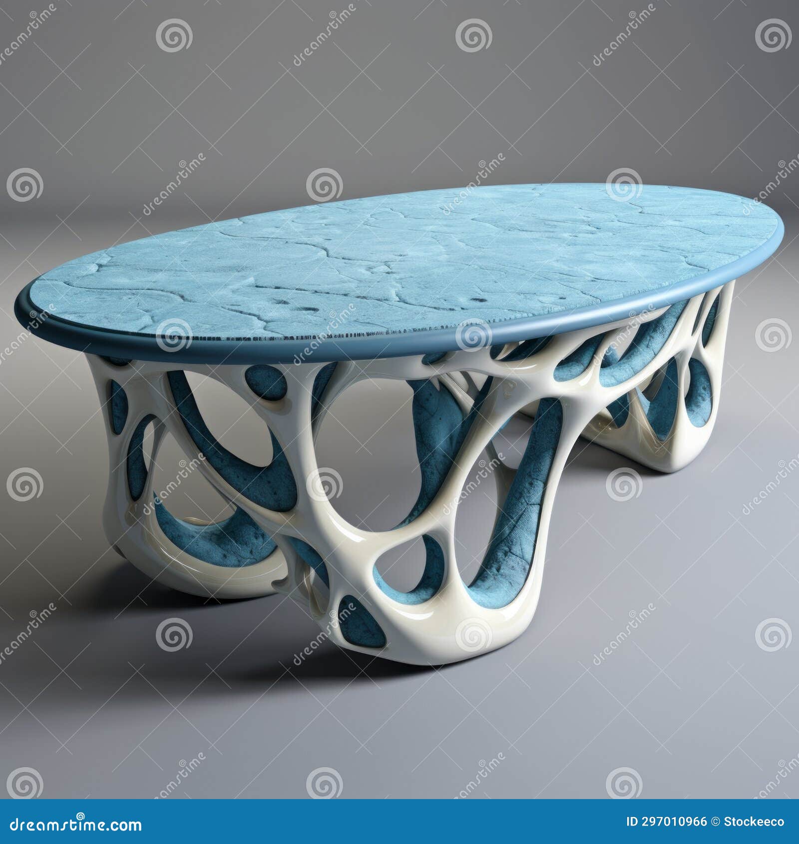 Organic Biomorphic Coffee Table 3d Model Design Stock Illustration ...