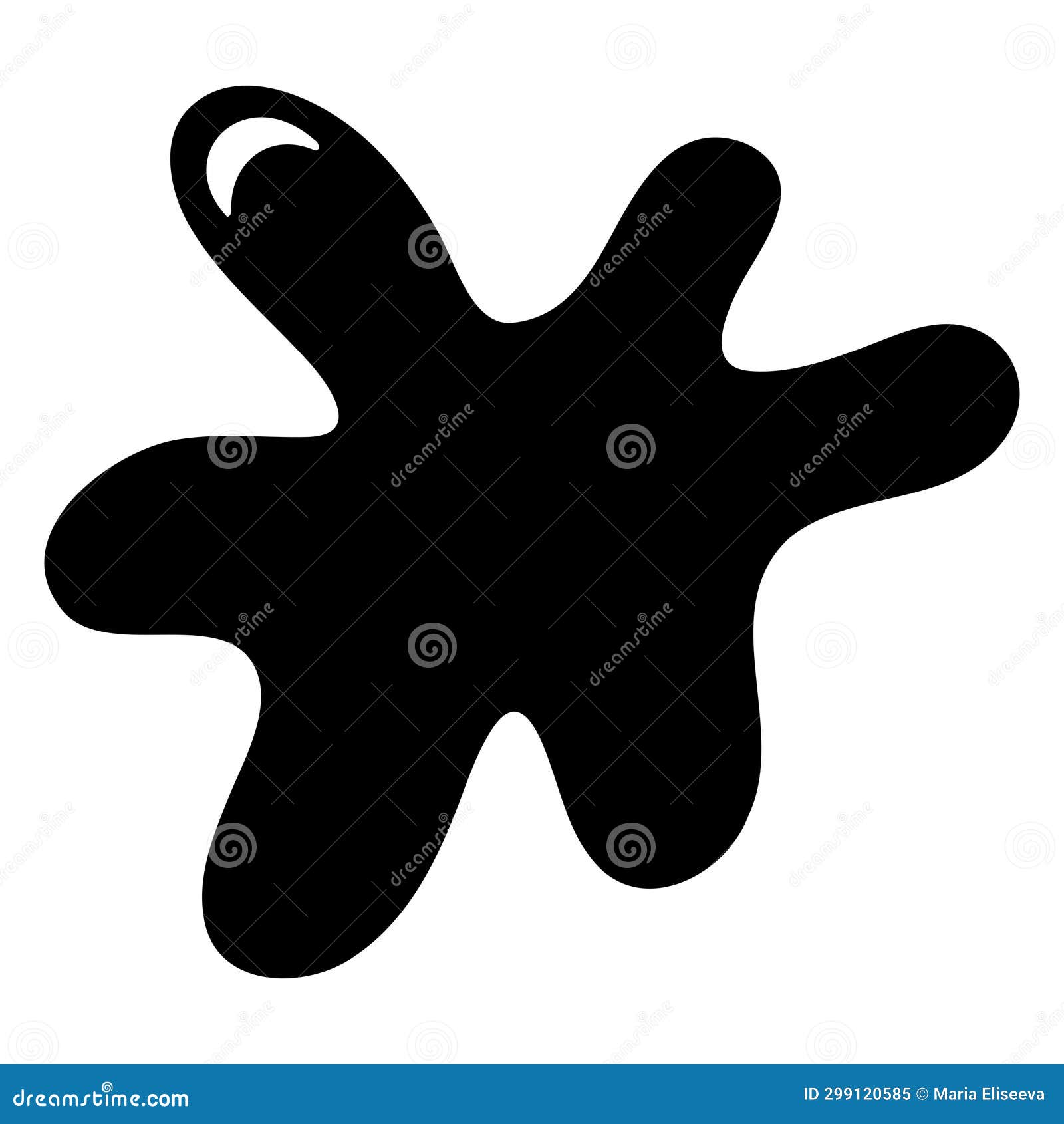 Irregular Blob Shape, Abstract Liquid Fluid Element,simple Irregular ...