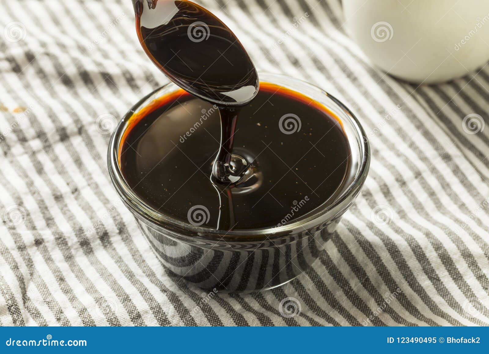 Organic Black Cane Sugar Molasses Stock Image - Image of herbal ...