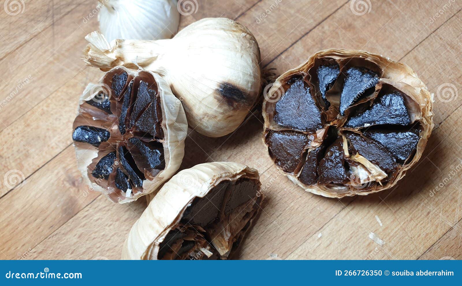 Organic Black garlic stock photo. Image of dried, healt - 266726350