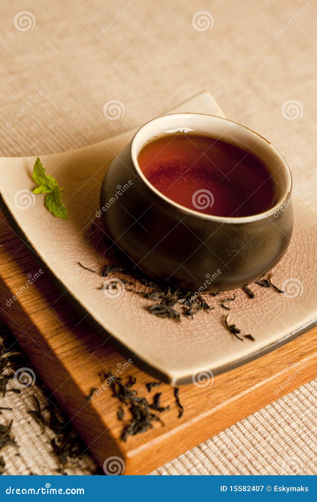 Organic Black Tea Still Life. Stock Image - Image of chinese, closeup ...