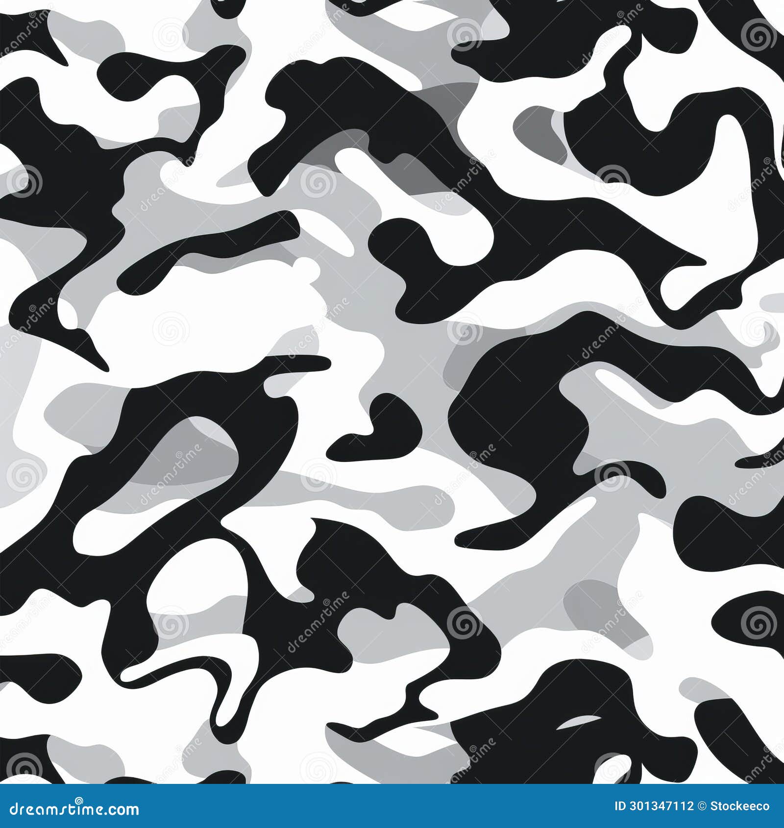 Organic Black and White Camo Pattern with Scoutcore Aesthetics Stock ...