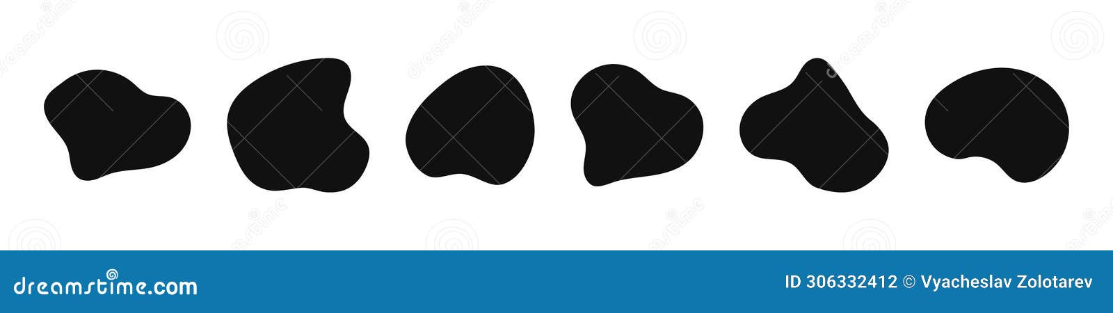 Organic blob form. stock illustration. Illustration of abstract - 306332412