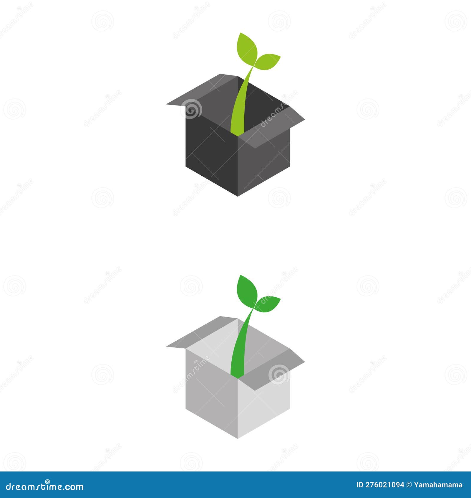 Organic box stock vector. Illustration of green, graphic - 276021094