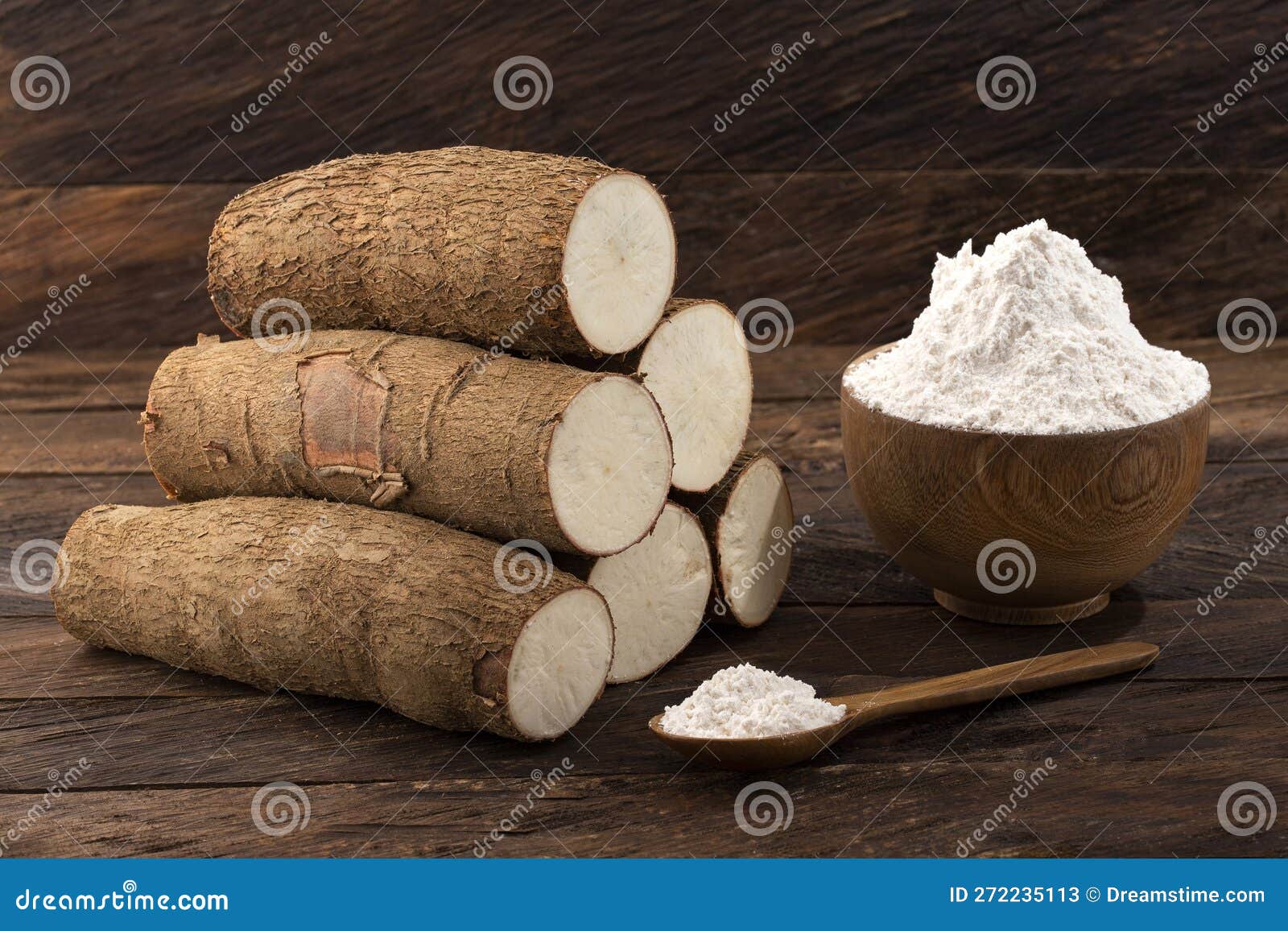Organic Cassava Root Starch - Manihot Esculenta Stock Image - Image of ...