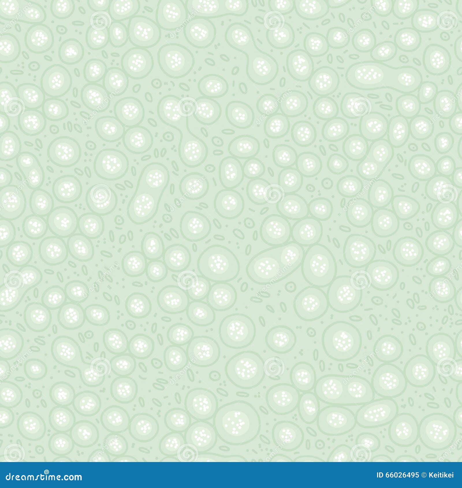 Organic Cell Structure Seamless Pattern in Soft Green Tones Stock ...