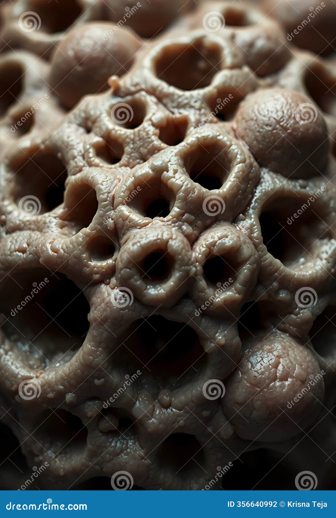 Organic Cellular Structure: a Darkly Textured 3D Render Stock ...