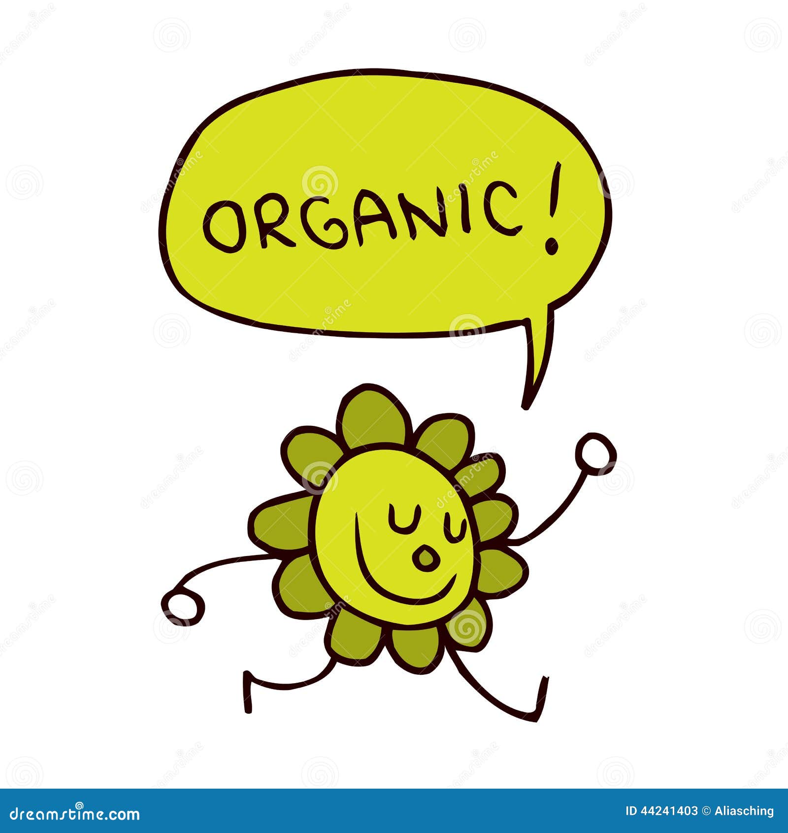 Organic character stock vector. Illustration of healthy - 44241403