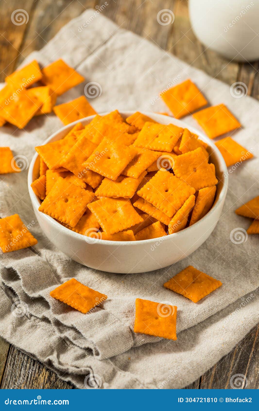 Organic Cheese Cracker Snacks Stock Photo - Image of grain, appetizer ...