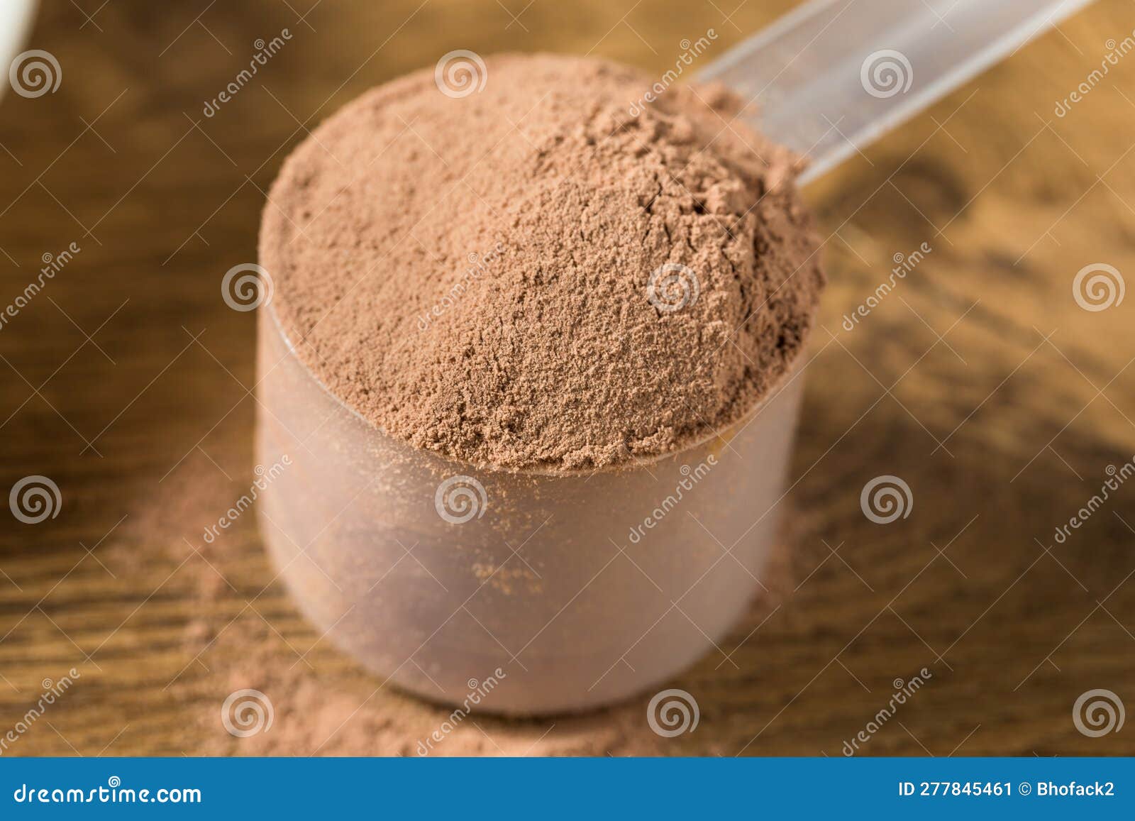 Organic Chocolate Whey Protein Powder Stock Image - Image of shake ...