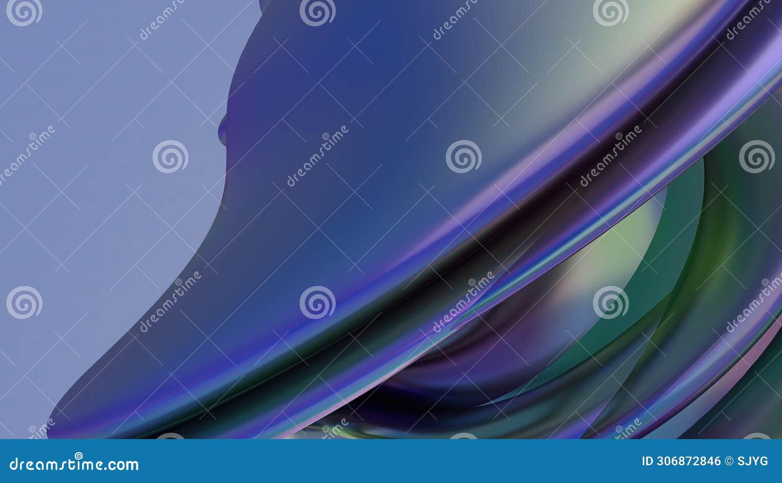 Organic Chrome Reflections Metal Geometry Impressionistic Surface Paint ...