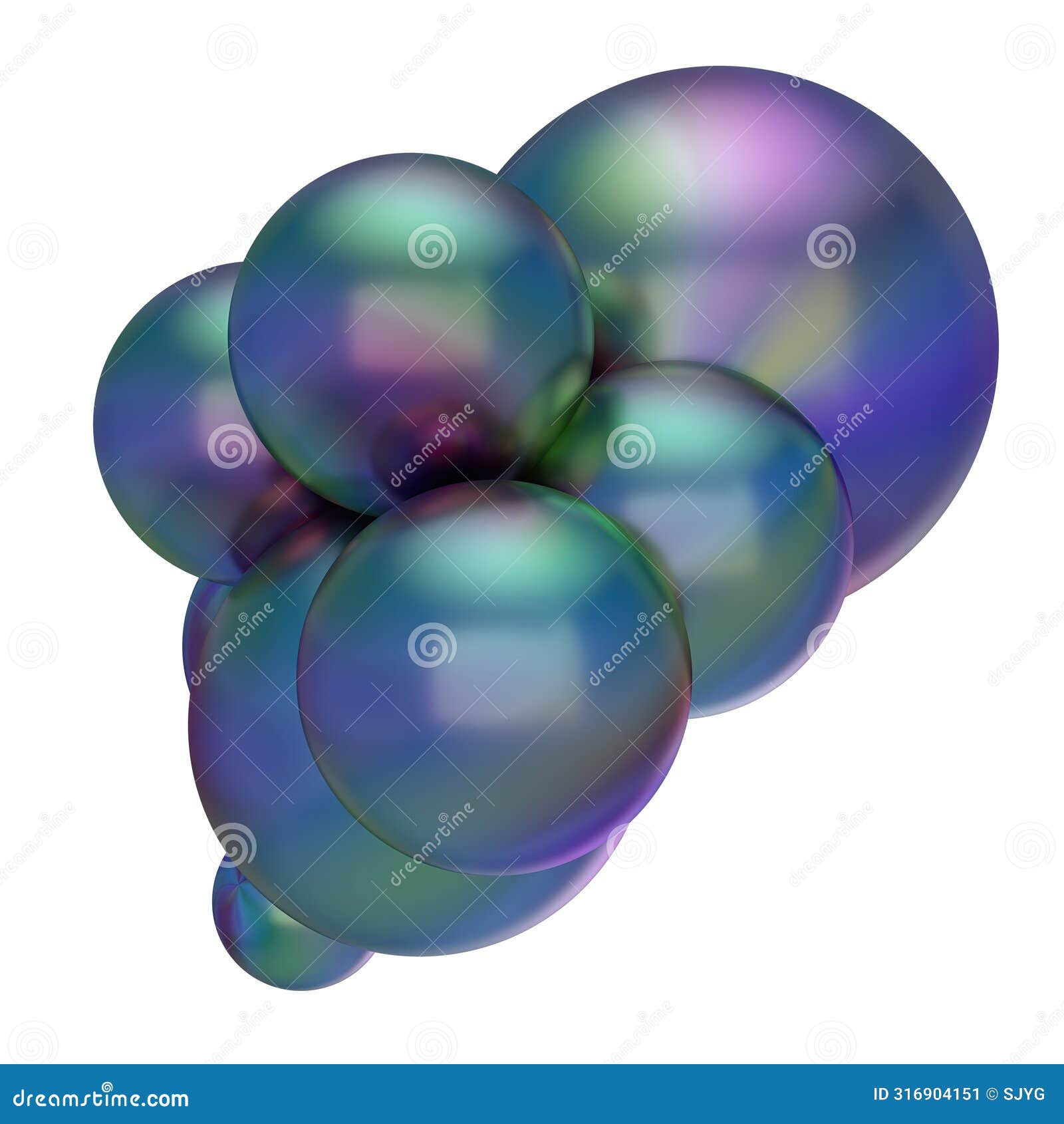 Organic Chrome Reflective Metal Geometry Paint Surface Creatures ...