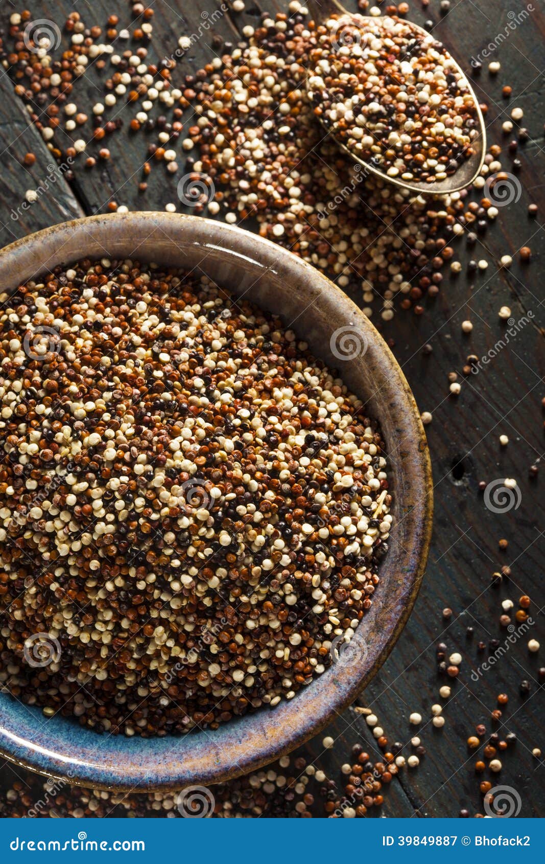 Organic Colorful Raw Quinoa Stock Image - Image of brown, protein: 39849887