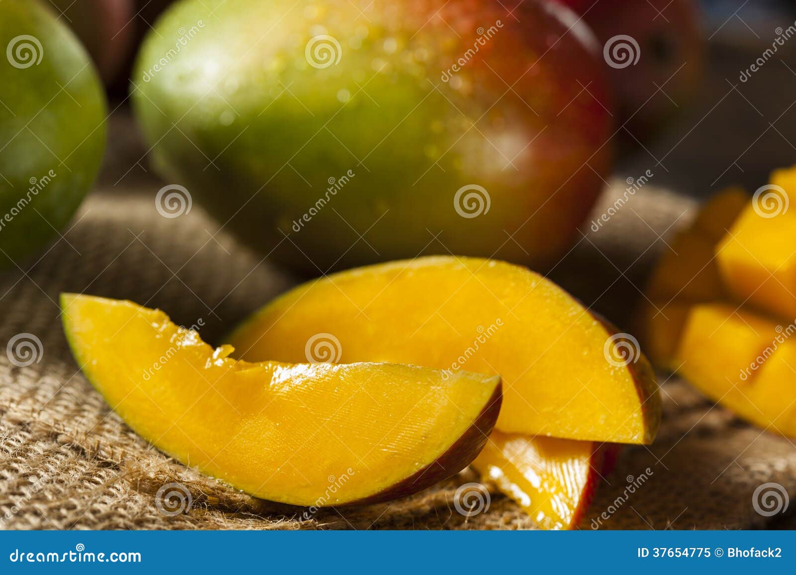 Organic Colorful Ripe Mangos Stock Image - Image of mango, delicious ...