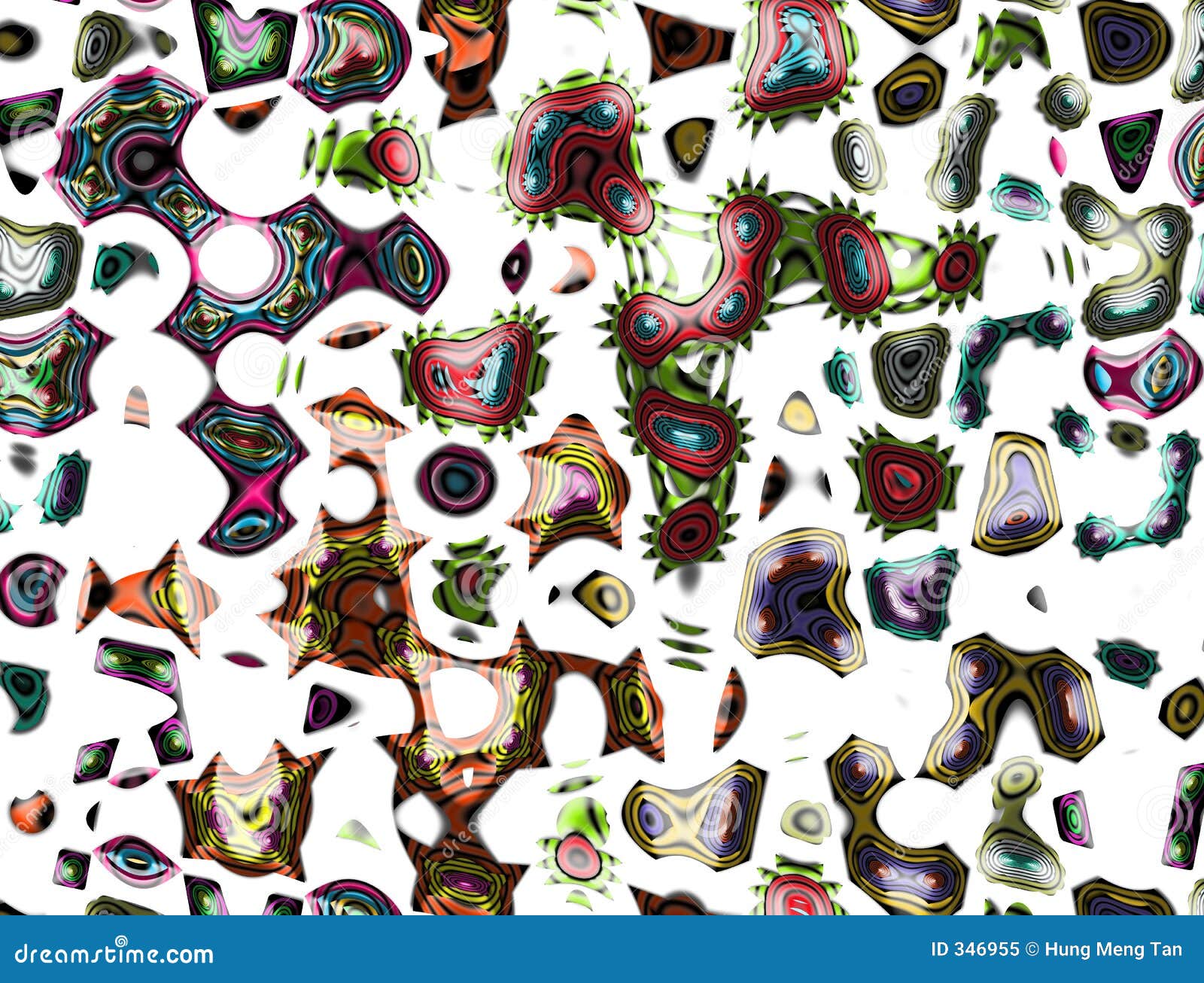 Organic Colorful shapes stock illustration. Illustration of river - 346955