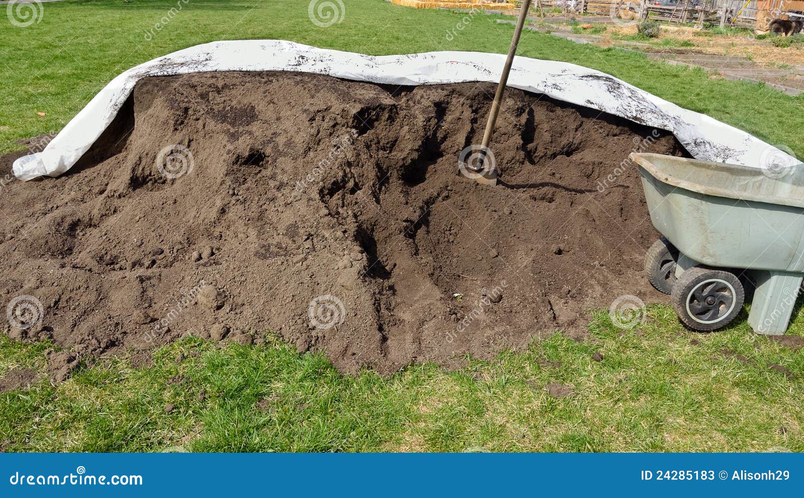 Organic compost stock image. Image of gardening, landscaper - 24285183
