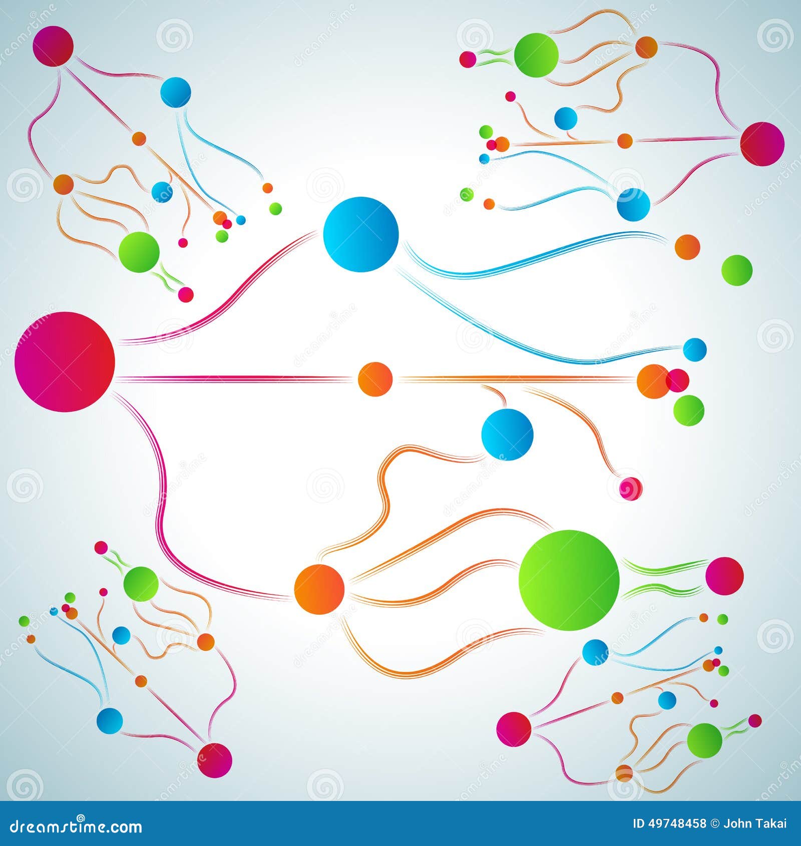 Organic Connections Chart stock vector. Illustration of round - 49748458