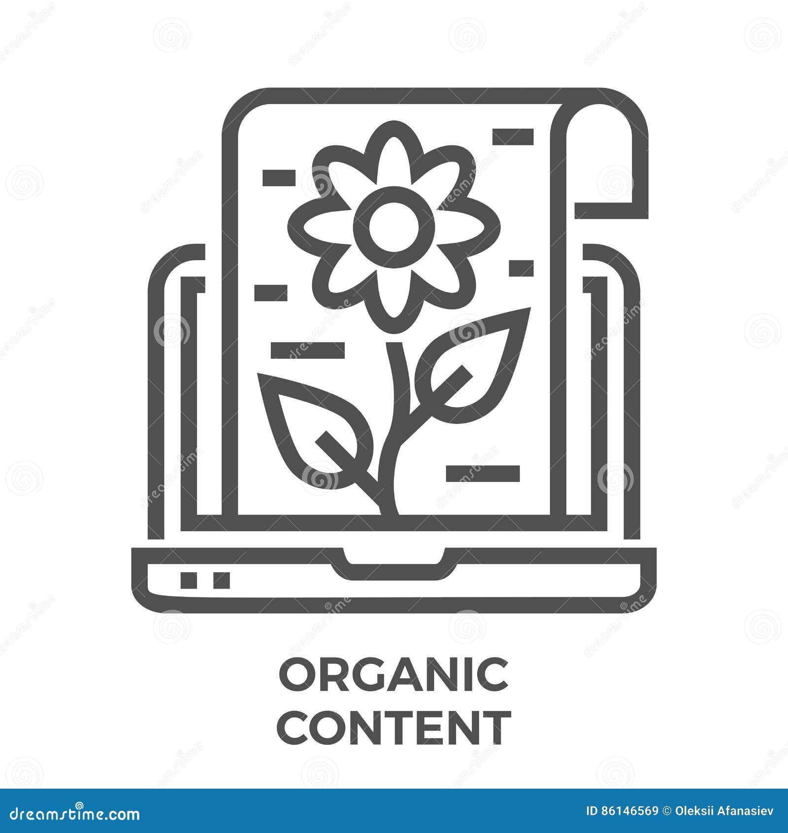 Organic content icon stock vector. Illustration of internet - 86146569