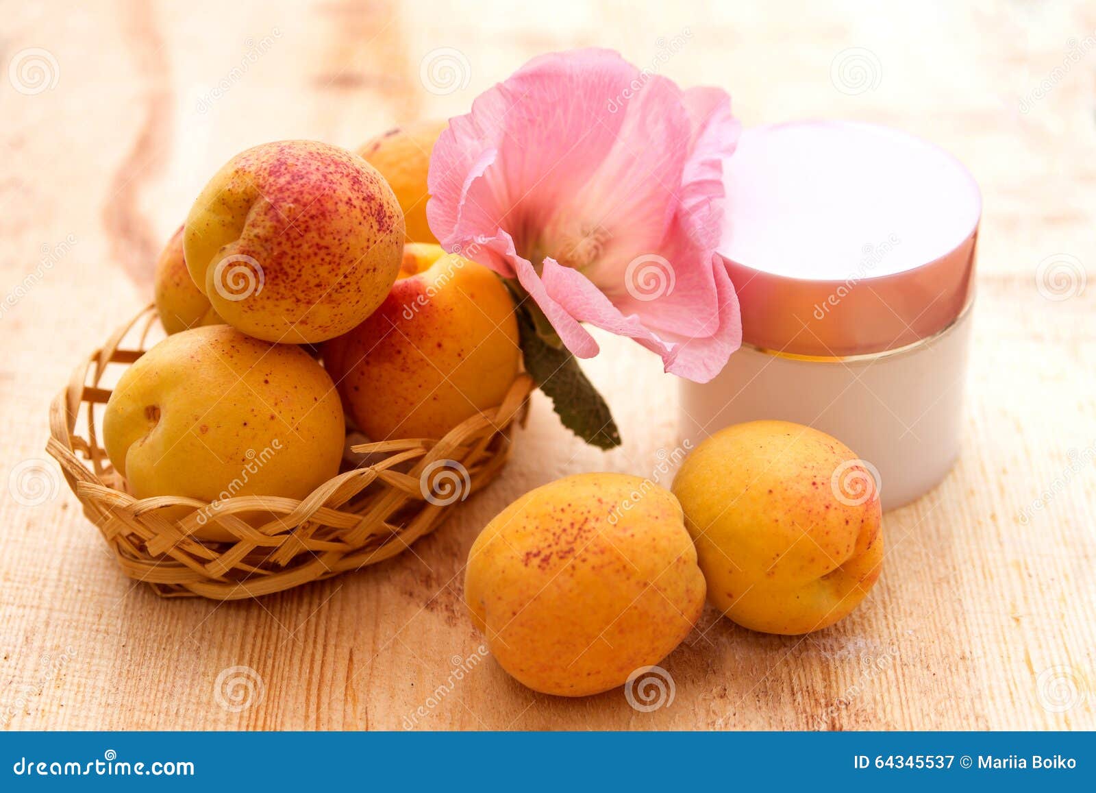 Organic Cosmetics Based on Fruit and Flower Extracts Stock Image ...
