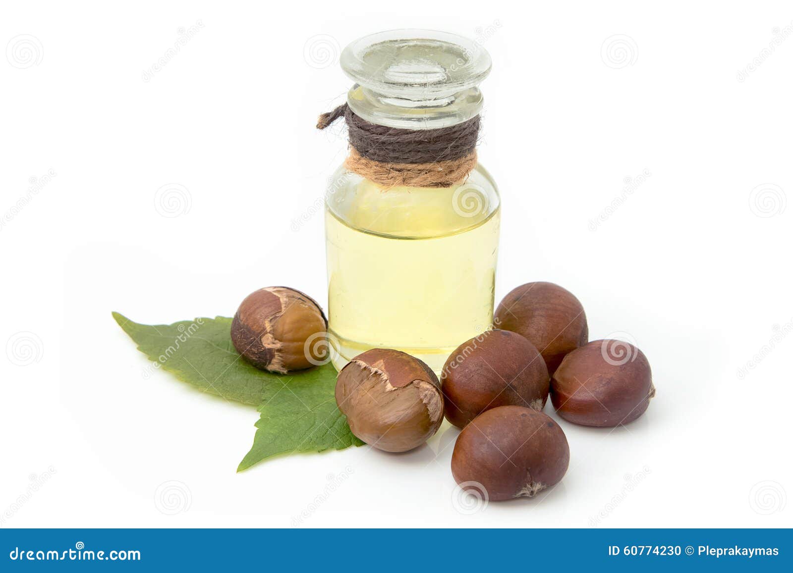 Organic Cosmetics from Chestnut Oil Stock Photo - Image of handmade ...