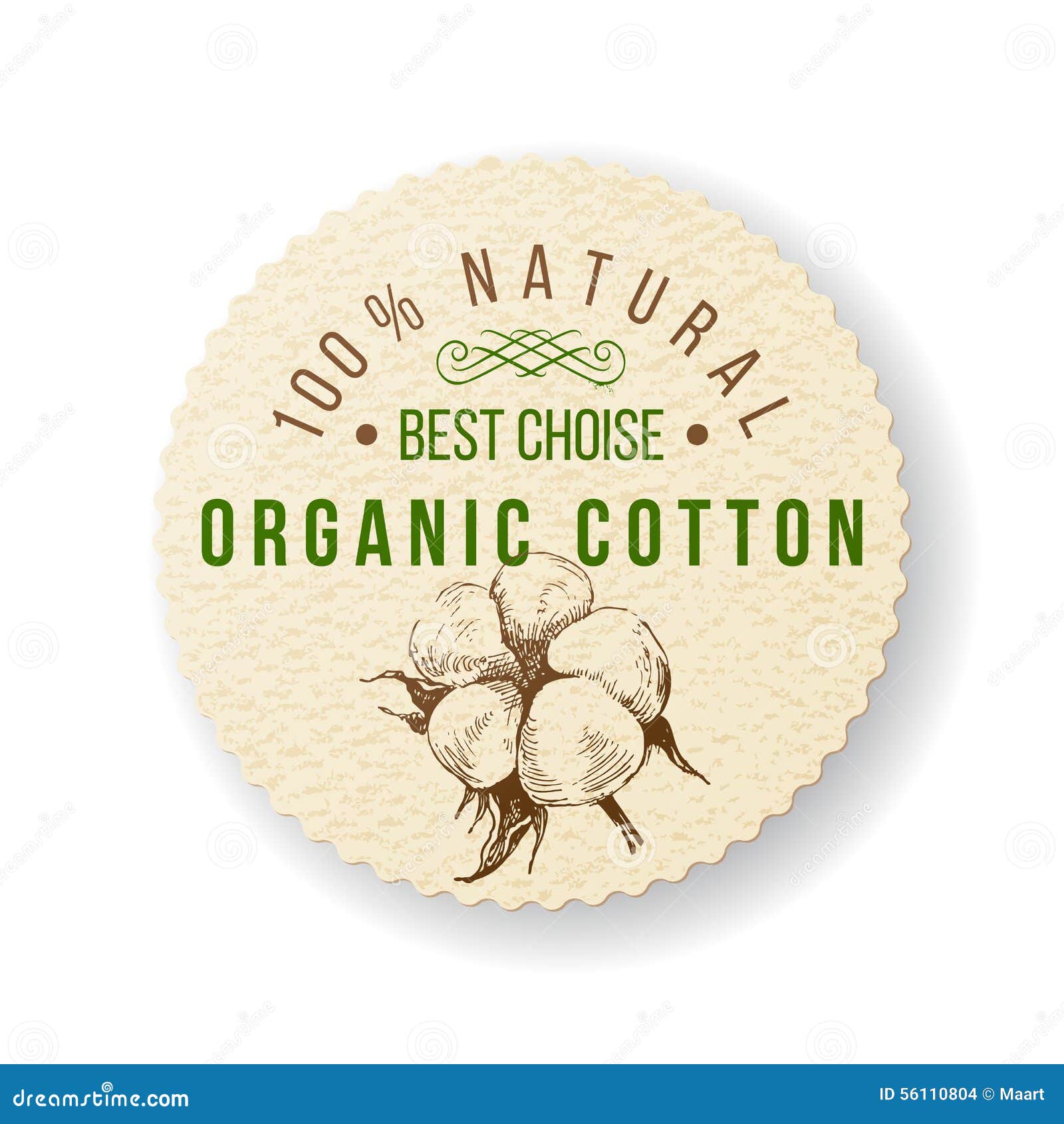 Organic Cotton Signs, Vector Set | CartoonDealer.com #45955441