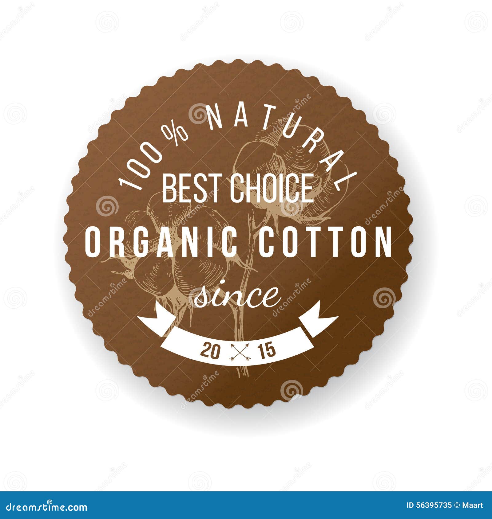 Organic Cotton Signs, Vector Set | CartoonDealer.com #45955441